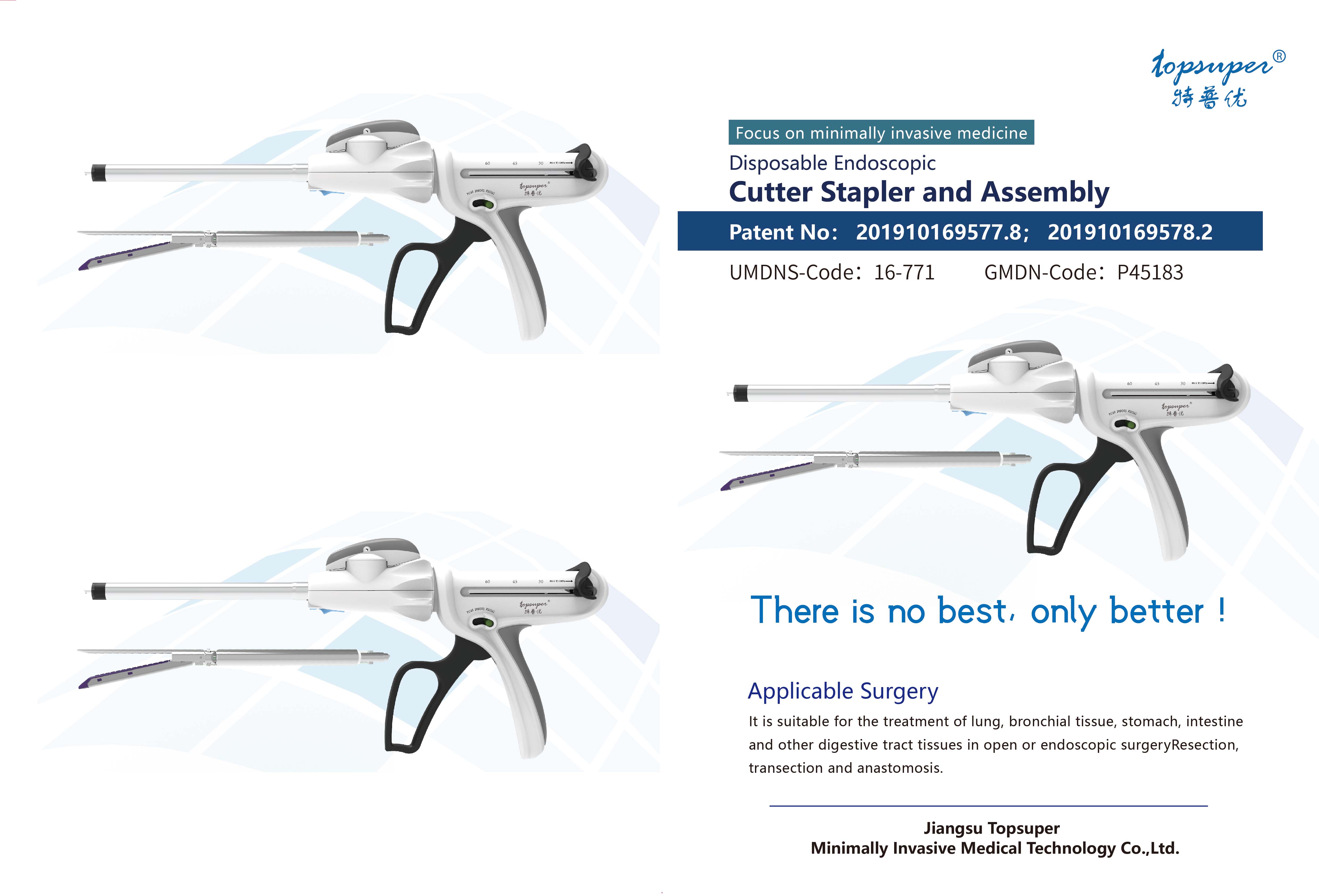 Disposable Endoscopic Cutter Stapler and Assembly - Buy Single use ...